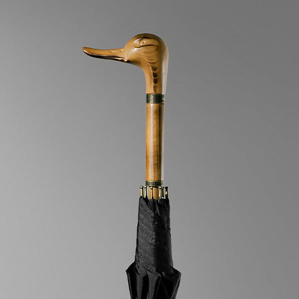 Duck Head Umbrella | Premium Wooden Rain Protection