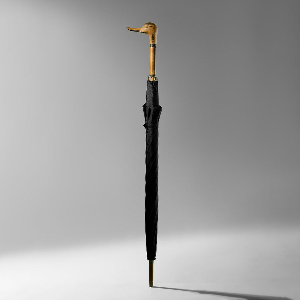 Duck Head Umbrella | Premium Wooden Rain Protection