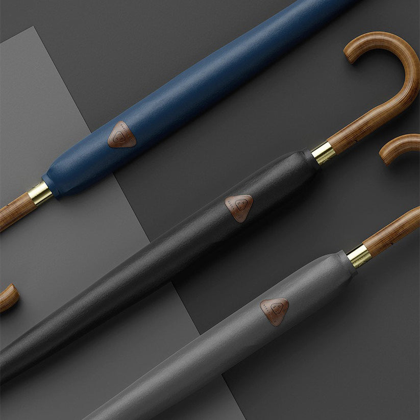 Elegant Classic Umbrella with Wooden Handle | Windproof